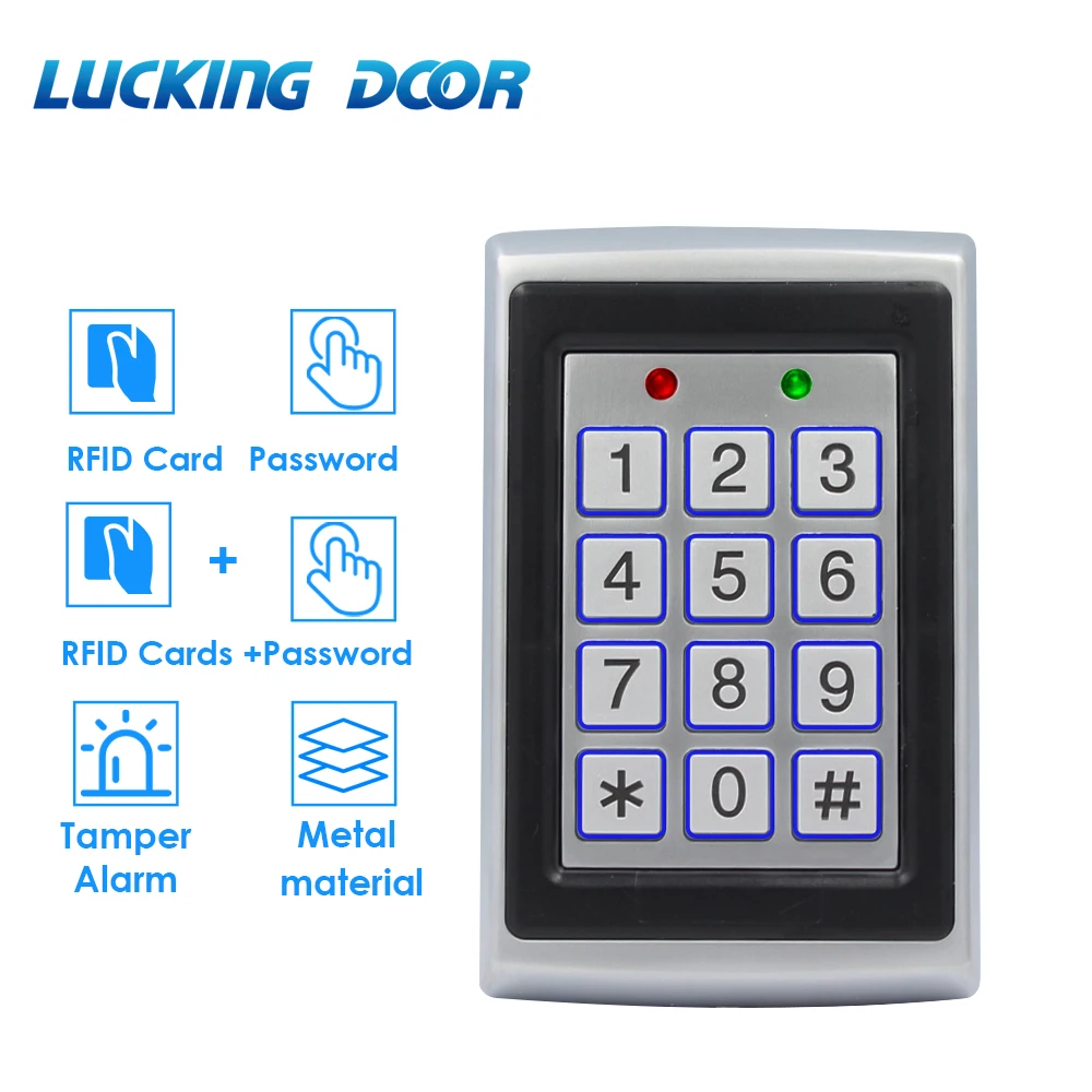 Metal-RFID-Access-Control-EM-ID-Card-Reader-Keypad-2000-Users-125KHz ...