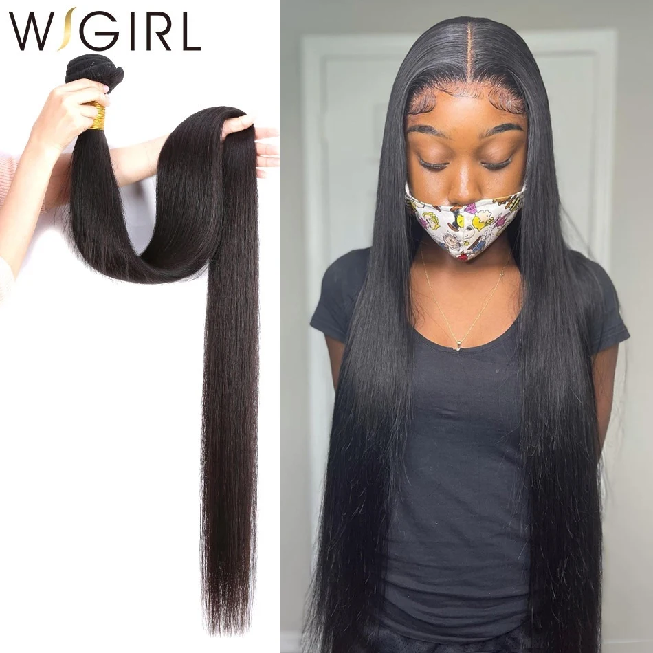 Wigirl-Straight-28-30-32-40-Inch-Remy-Brazilian-Hair-Weave-Human-Hair ...