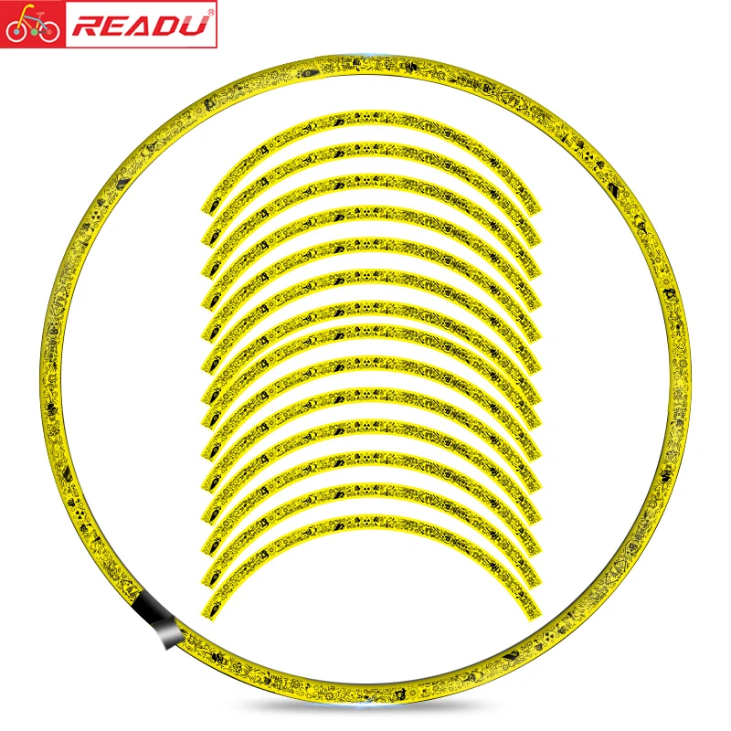 READU DEEMAX MTB Wheel Sticker Bicycle Wheel Decals Bike Stickers for ...