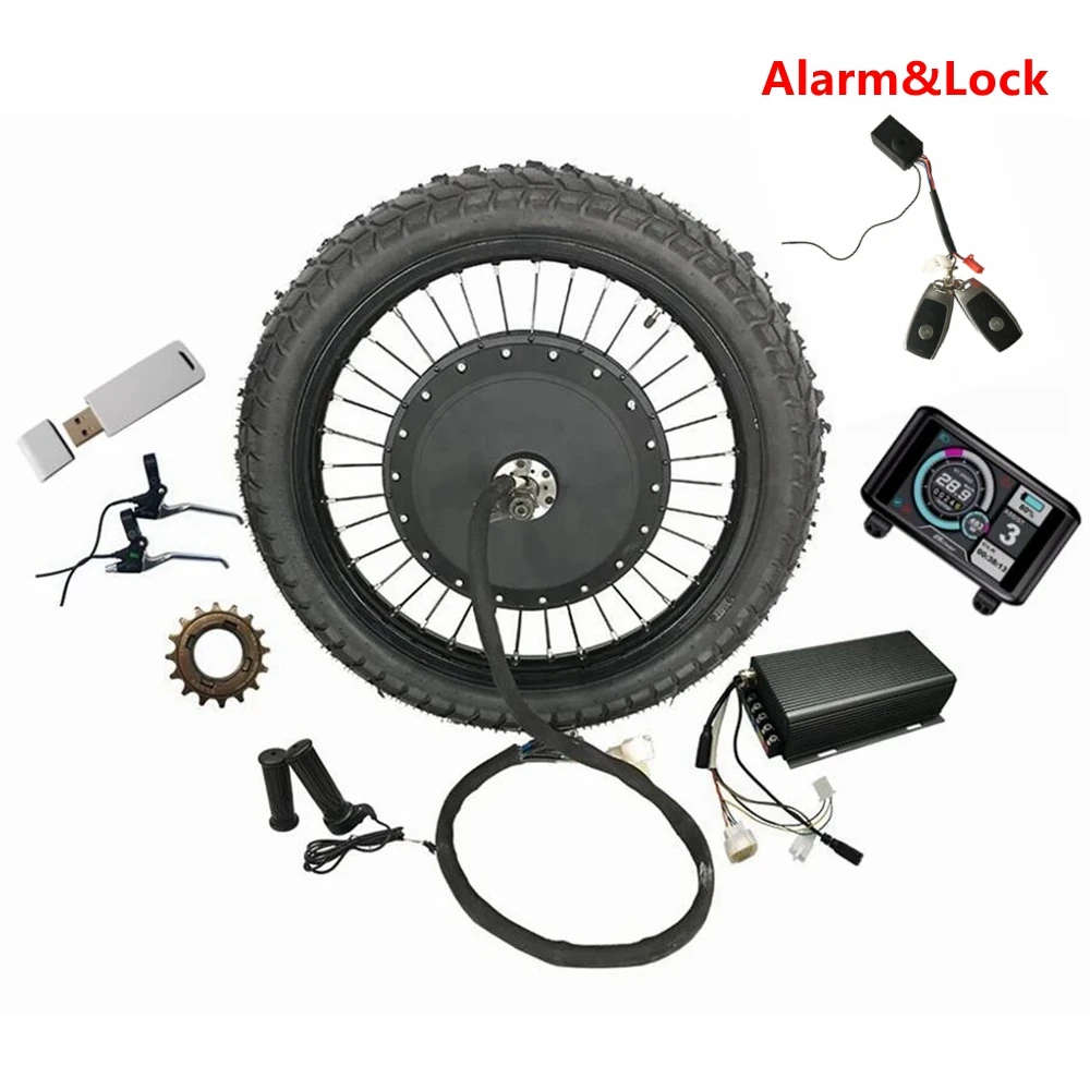 Motorcycle Conversion Kit QS 273 40H 72V 8000W Brushless Hub Motor ...