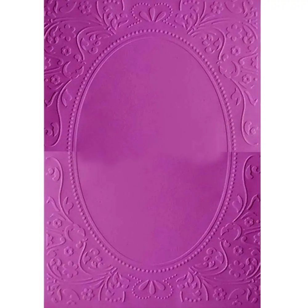 Flower frame plastic embossing folder for card making stationary paper ...