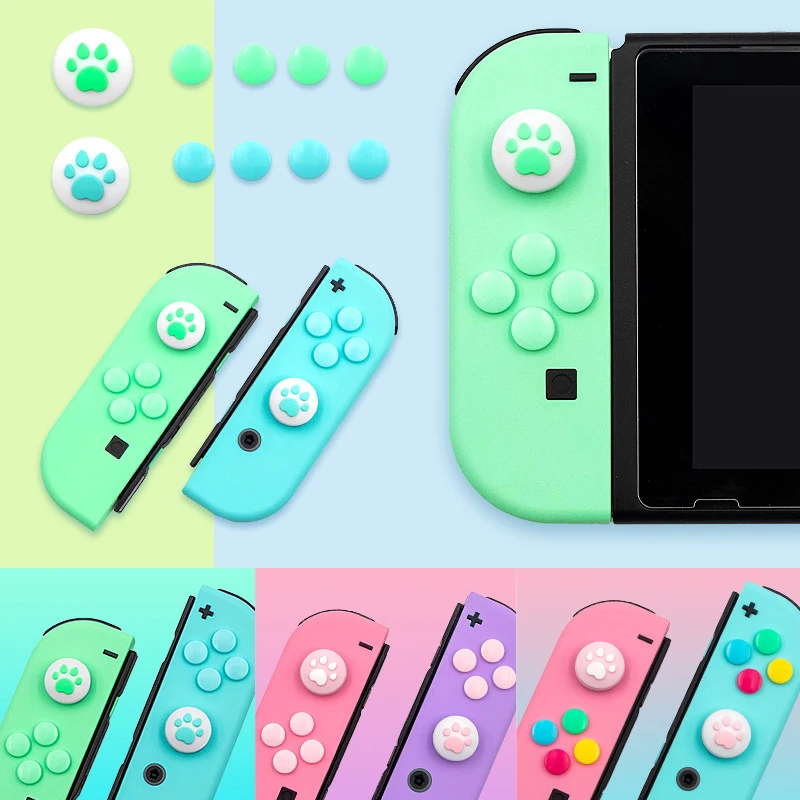 2020 Fashion ABXY Funtion Button Cat Paw Silicone Cover For NS Switch ...