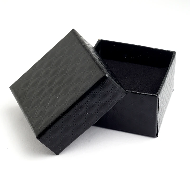 Yunkingdom-5CM-Square-Shape-Jewelry-Earrings-Rings-Gift-Boxes-Black ...