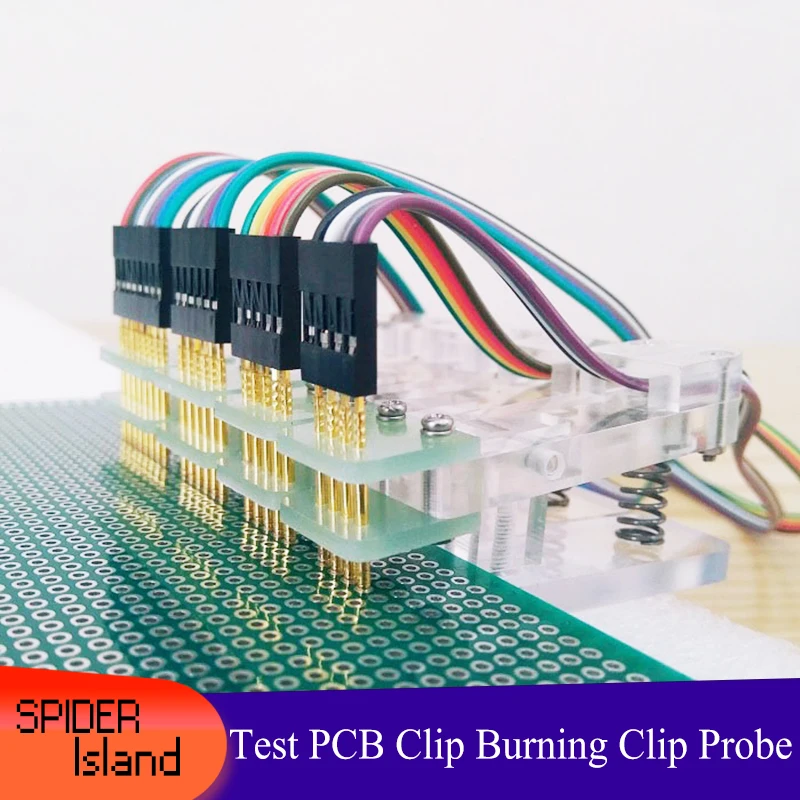 고품질 정전기 방지 테스트 랙 Pcb 클램프 고정 장치 지그 프로브 다운로드 프로그램 프로그래밍 번 1 열 20mm컴퓨터