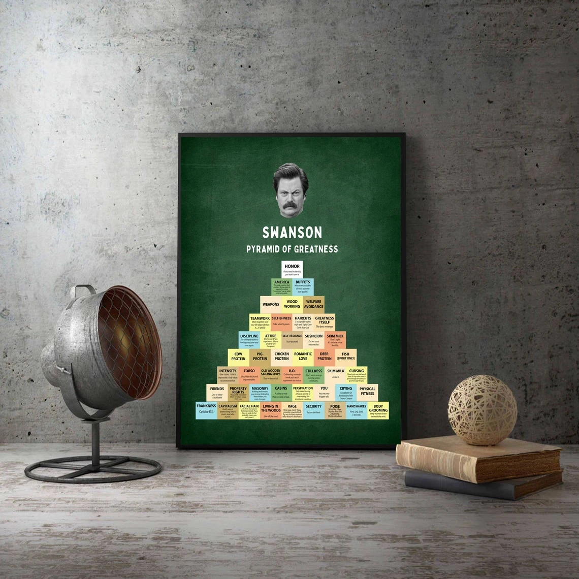 Ron Swanson Pyramid Of Greatness Printable Version