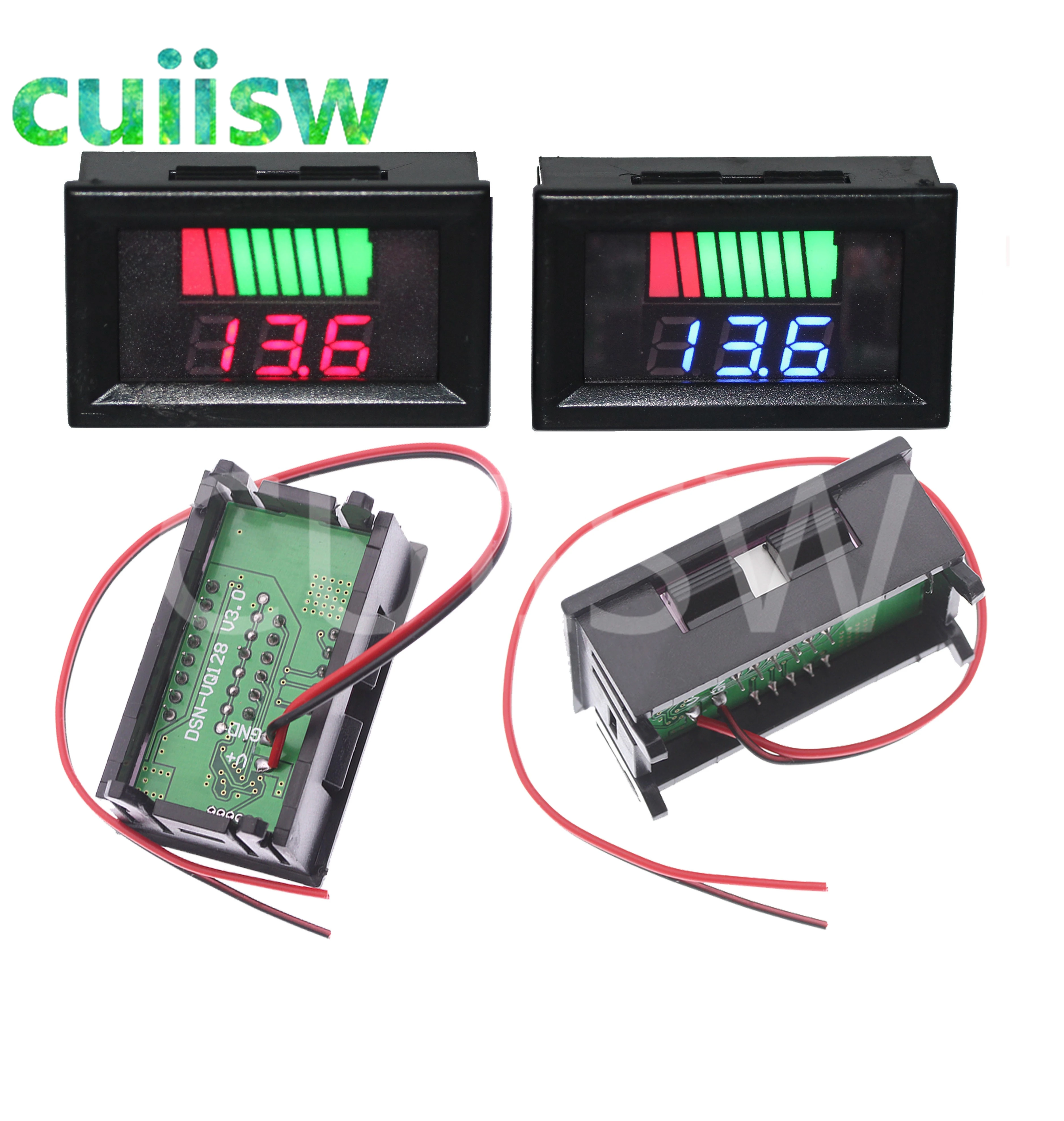 Battery Capacity Indicator Voltmeter | Battery Voltage Level Led ...