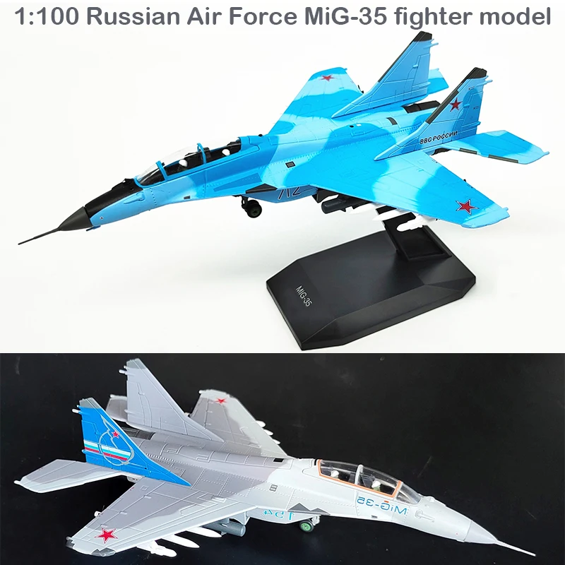 1:100 Russian Air Force MiG 35 fighter model Simulation of alloy ... 1:100 Russian Air Force MiG 35 fighter model Simulation of alloy ...