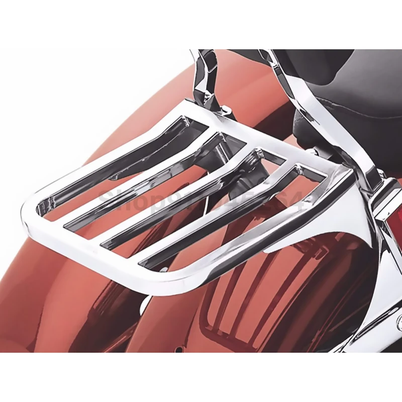 Harley Luggage Rack Softail Chrome | Harley Motorcycle Luggage Rack ...