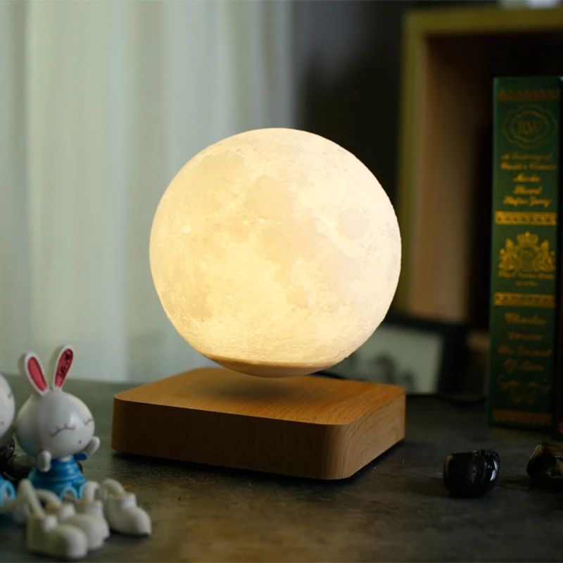 Magnetic Levitation LED Moon Night Light 3D Print Carnatic Valentine's ...
