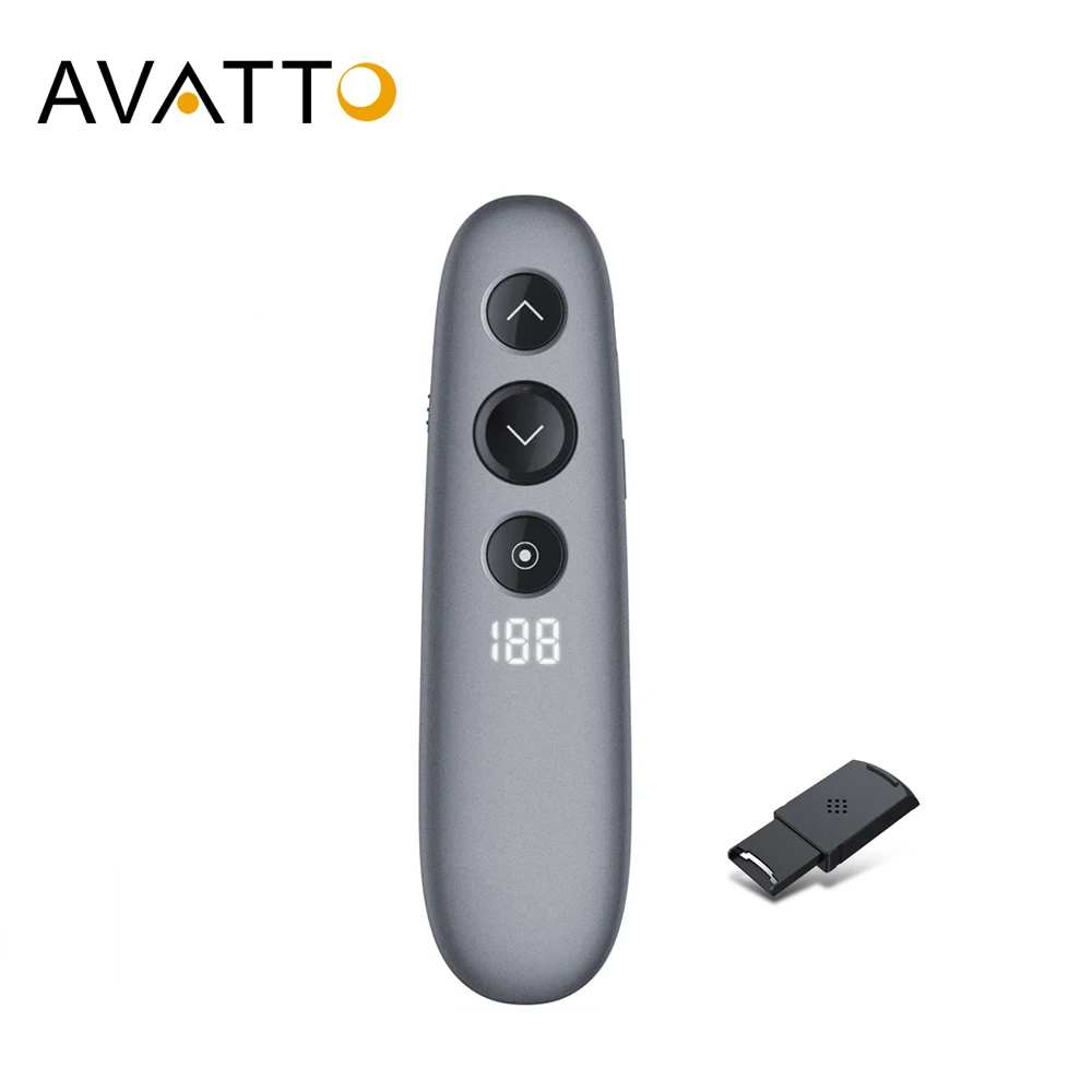 AVATTO-H100-Spotlight-Wireless-Presenter-REMOTE-Air-Mouse-TF-Card-PPT ...