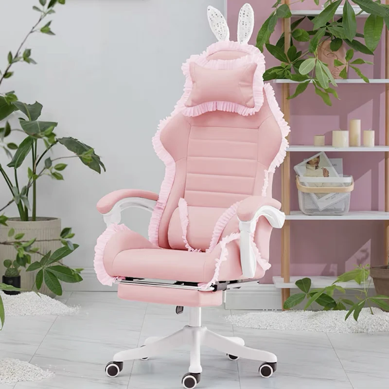 Wcg gaming chair girl cute Chair Reclining Armchair – BLITZ SAT-USA