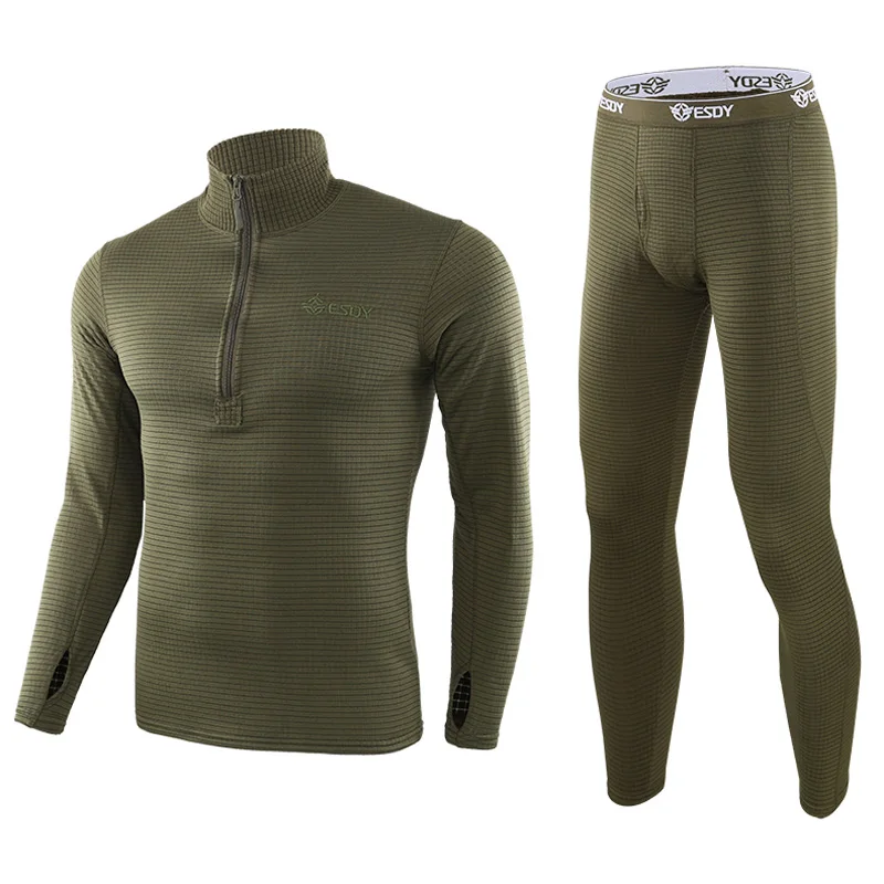 Gym-Sports-Fitness-Suits-Sportswear-Men-Winter-Thermal-Fleece-Sports ...