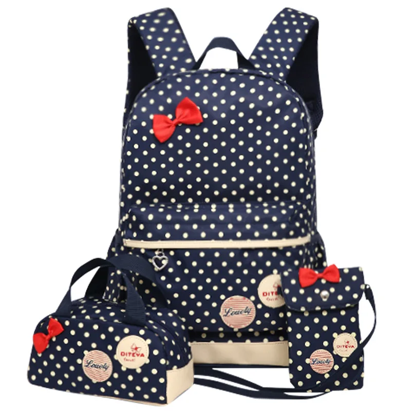 New-3-Sets-Kids-Schoolbag-Fashion-Girls-School-Backpacks-Cute-Printing ...