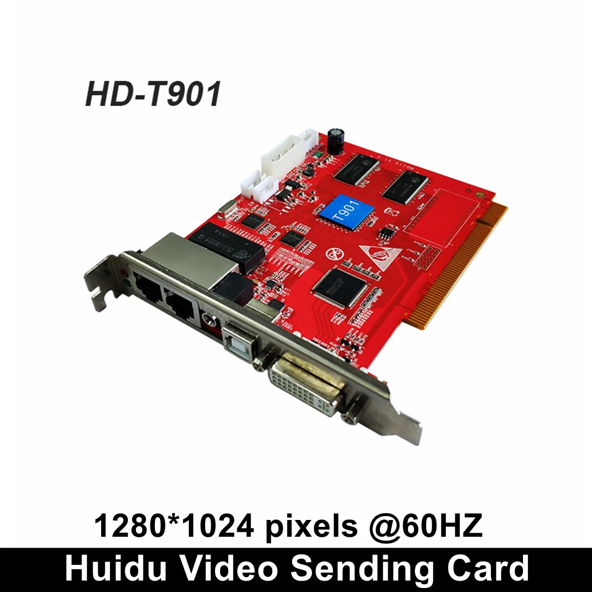 Hd-t901 Huidu Synchronization Full Color Video Sending Card Work With Hd-r512s Hd-r508 Receiving ...