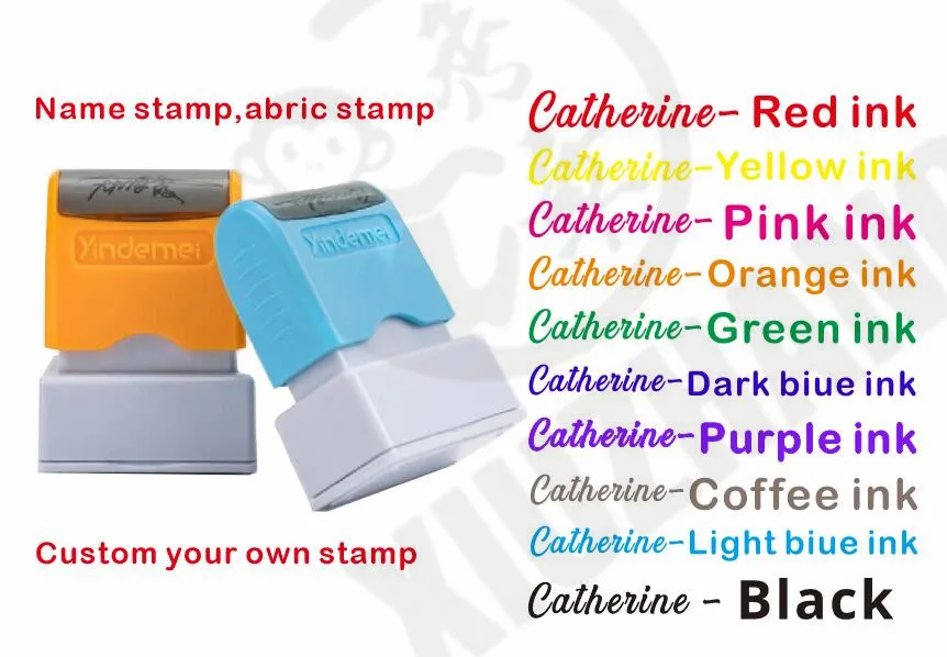 Custom-Teacher-Name-Ink-Stamp-Signature-Calligraphy-Selfing-inking ...