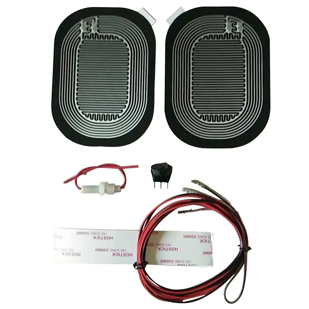 Dc 12v 24v Car Electric Mirror Glass Heated Pad Mat Defoggers Remove ...