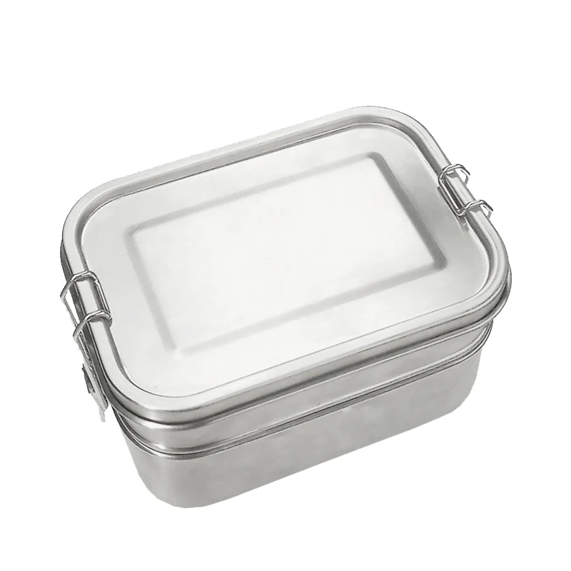 Ланч Bento Box 304 контейнер для еды из нержавеющей стали двухслойный ...