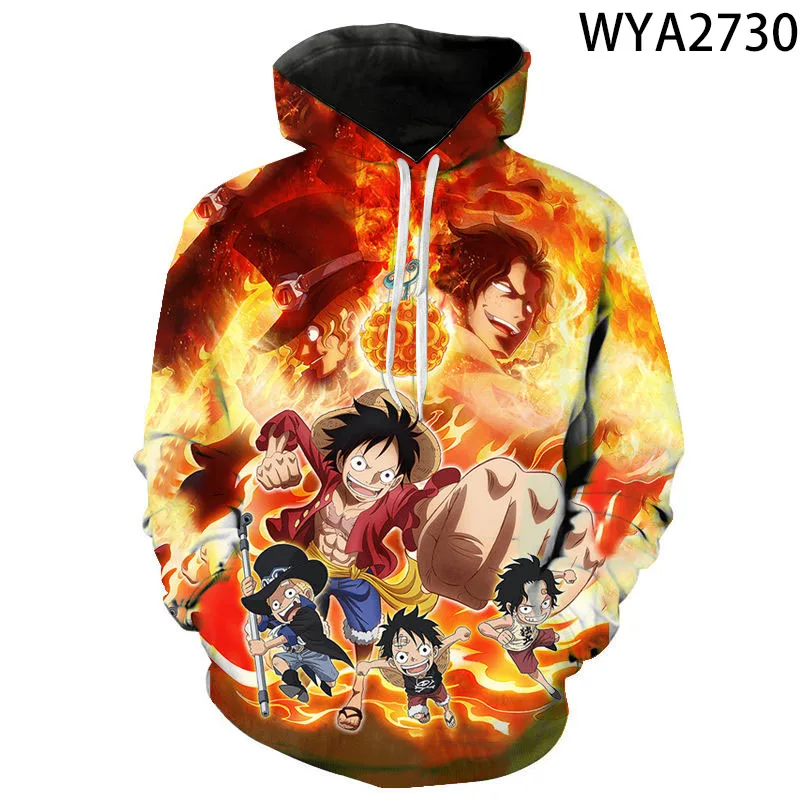 One Piece Luffy Hoodies 3D Printed Men Women | One piece Merchandise ...