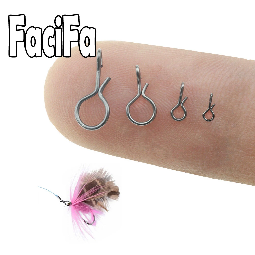 25 Or 50 Pcs Fly Fishing Snap Quick Change For Flies Hook Lures ...