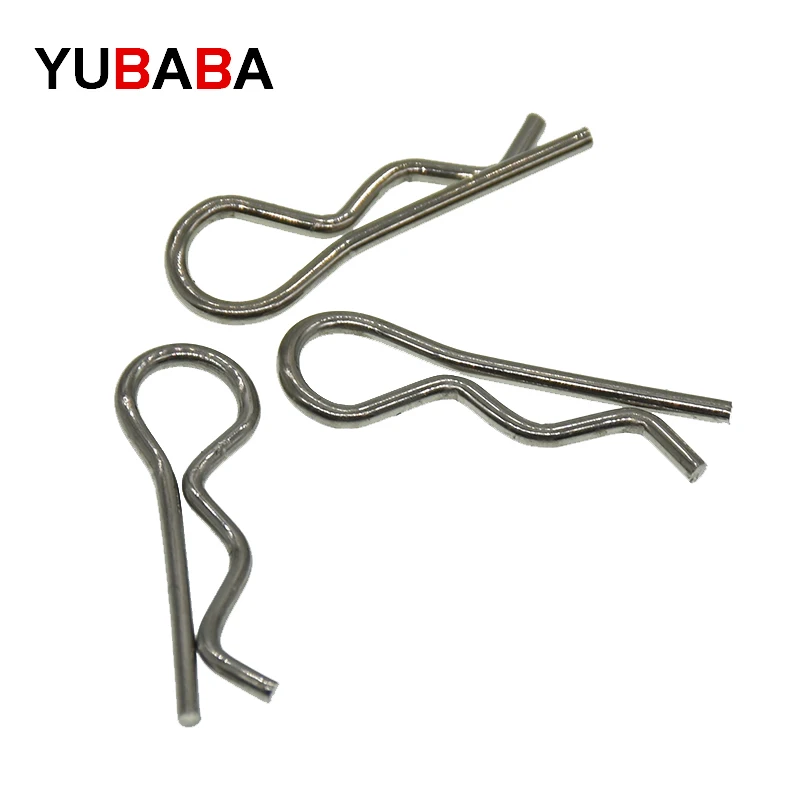 Stainless Steel R Shaped Spring Cotter Clip Pin 1.2mm 1.8mm 2mm 2.5mm ...