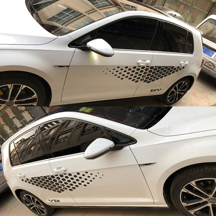 Simple Car Sticker Honeycomb Pattern Personality Decoration Suitable ...