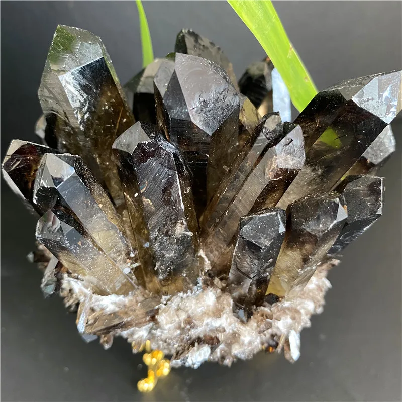Top-Natural-Morion-Citrine-Phantom-Quartz-Crystal-Cluster-Point-Healing ...