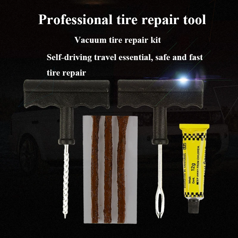 Car Tire Repair Tool Tire Repair Kit Studding Tool Set Auto Bicycle ...