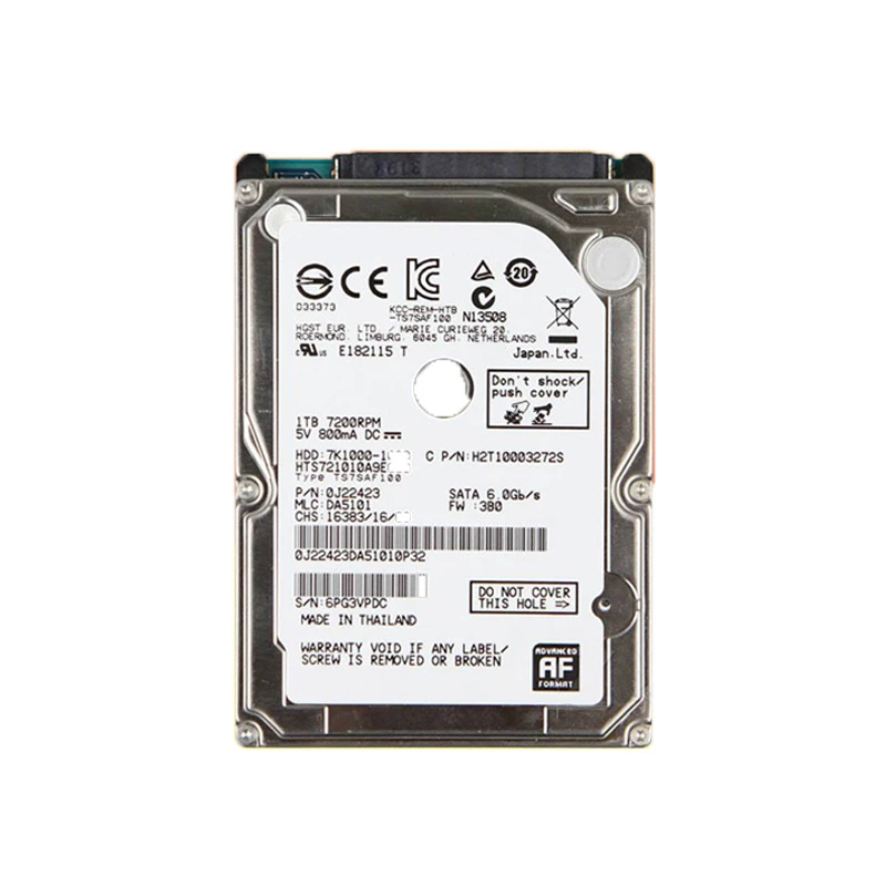 Original HDD For Hgst Brand 1TB 2.5" SATA 6 Gb/s 32MB 7200RPM For ...