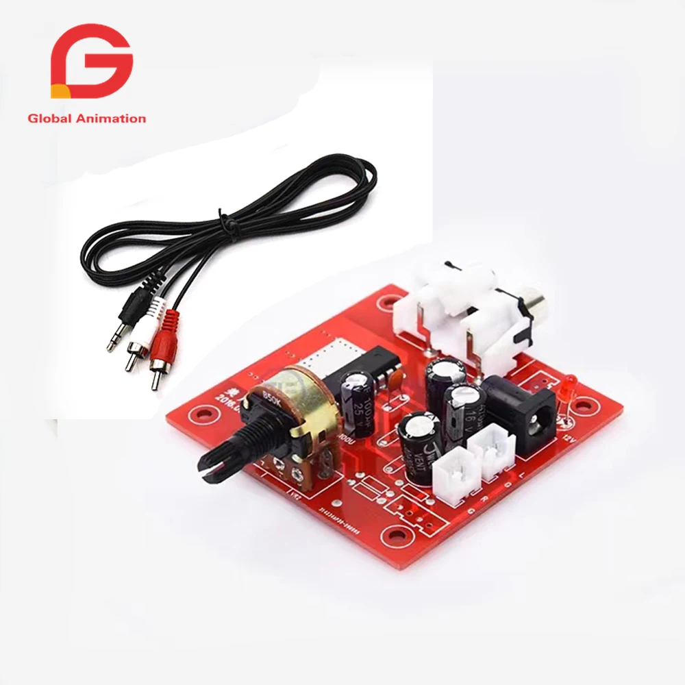 Mini-Power-Amplifier-Board-Red-Board-DC12V-Arcade-Amplifier-With-audio ...