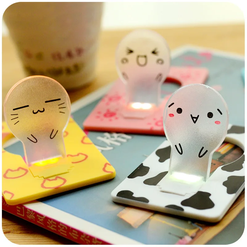 Novelty Cartoon Battery LED Night Light Mini Bedroom Lamp Card Lights ...