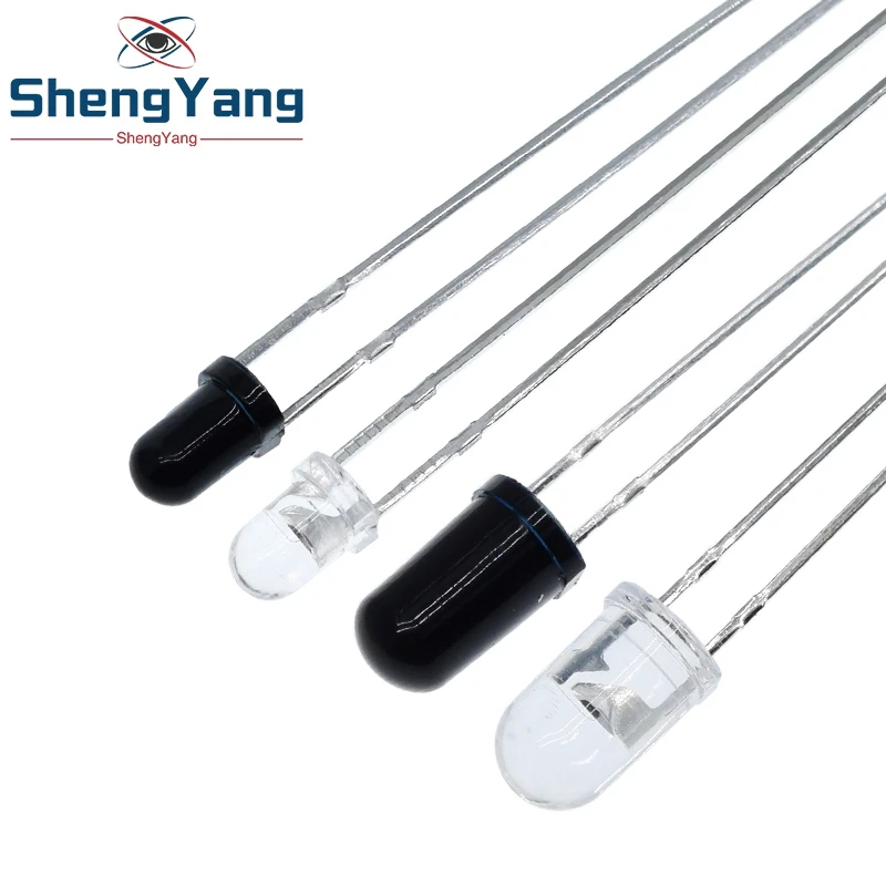 10 pares de diodos de diodo 301A para arduino, 3mm, 5mm, 940nm, led ...