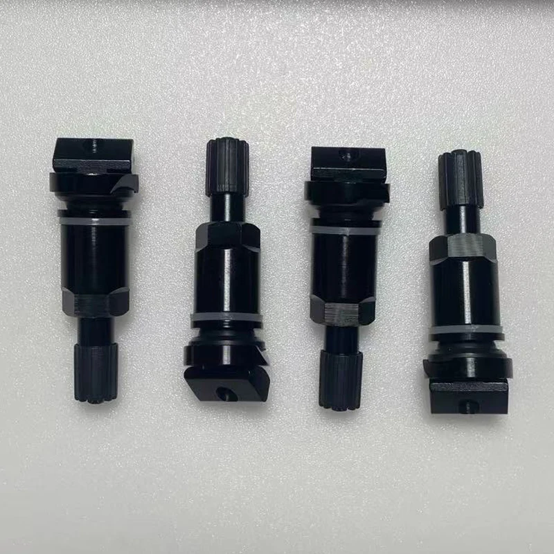 TPMS 43H TPMS Valve Tire Pressure Sensor Valves Metal Black Wheels for ...
