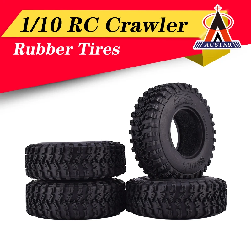 4Pcs-AUSTAR-AX-8020-1-9-Inch-105mm-Rubber-Rocks-Crawler-Tires-Tyre-for ...