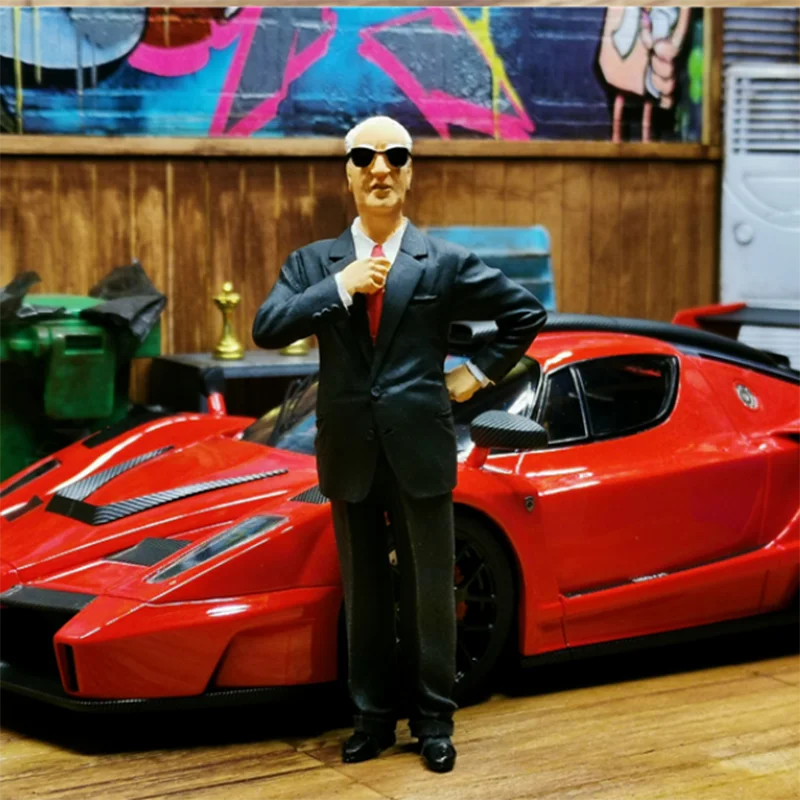 1/18 Scale Car Model Scene Display Static Mini Doll Model Collection ...