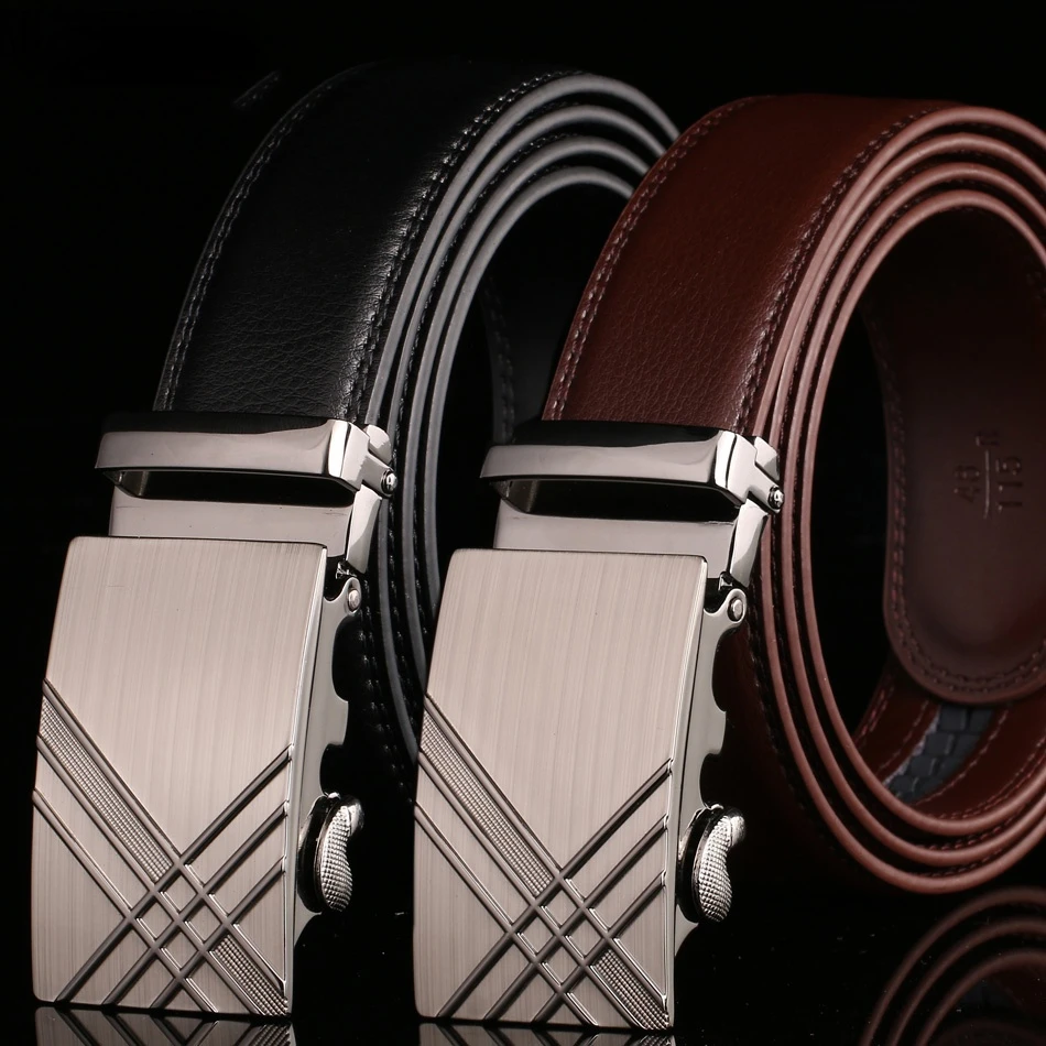 High Quailty Fashion Men's Leather Belt Male Jeans Leather Trouser ...