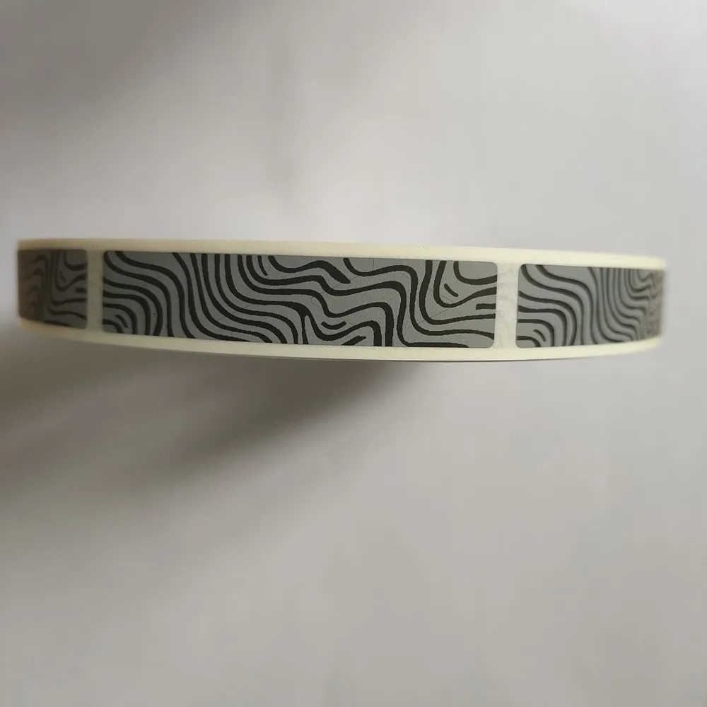 1000pcs 10x50mm Manual SCRATCH OFF STICKER LABEL Zebra Pattern Tape In ...