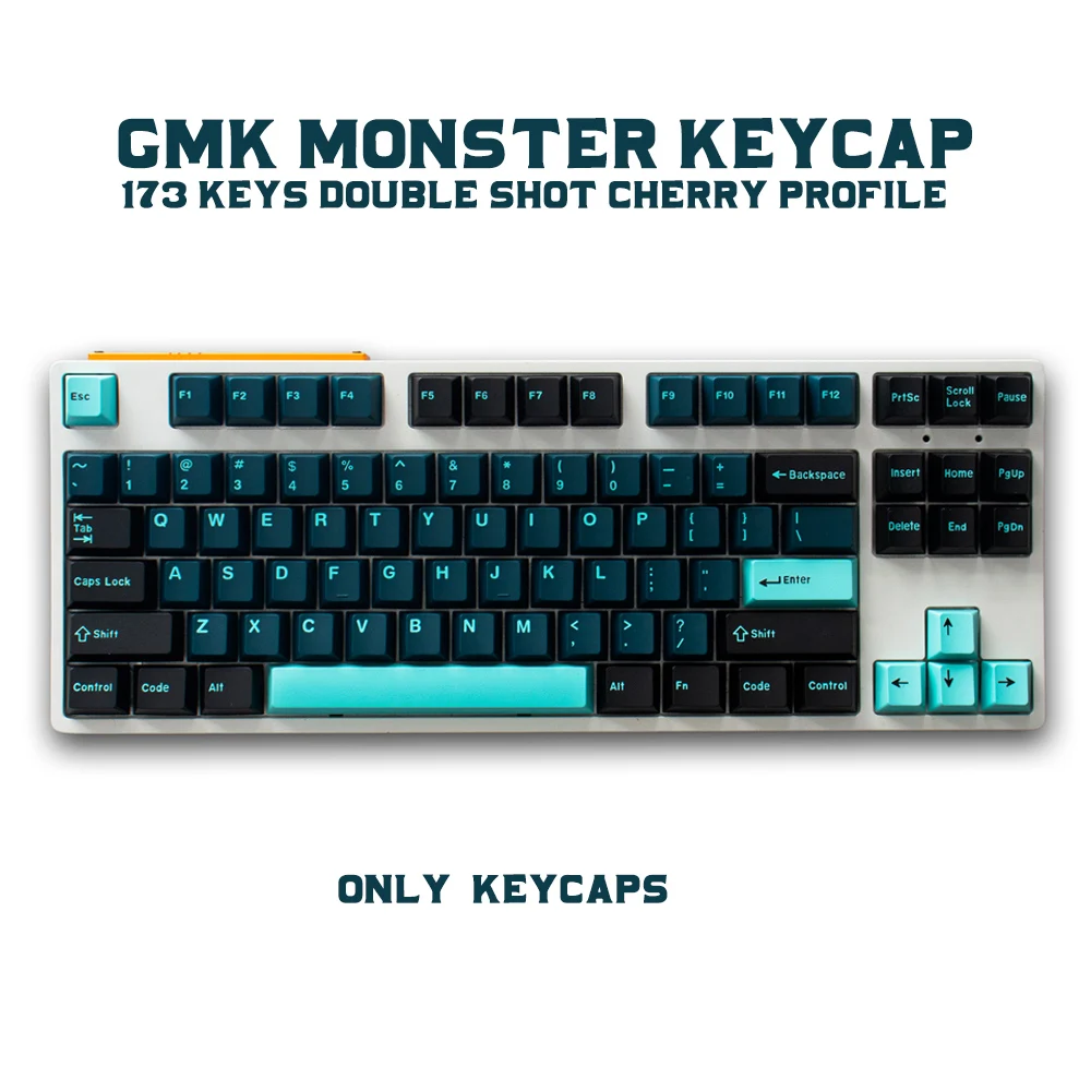 GMK Monster Double Shot 173 Keys Keycap Cherry Profile Key Caps With 2U ...