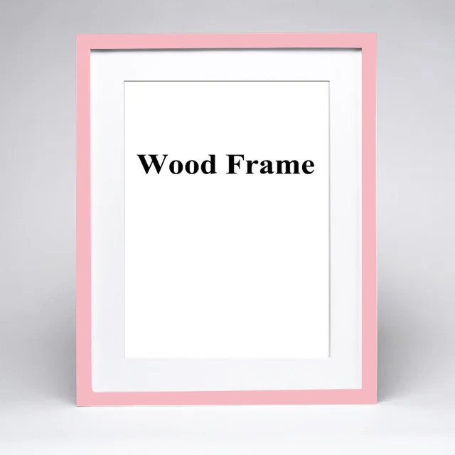 Pink Wood Frame