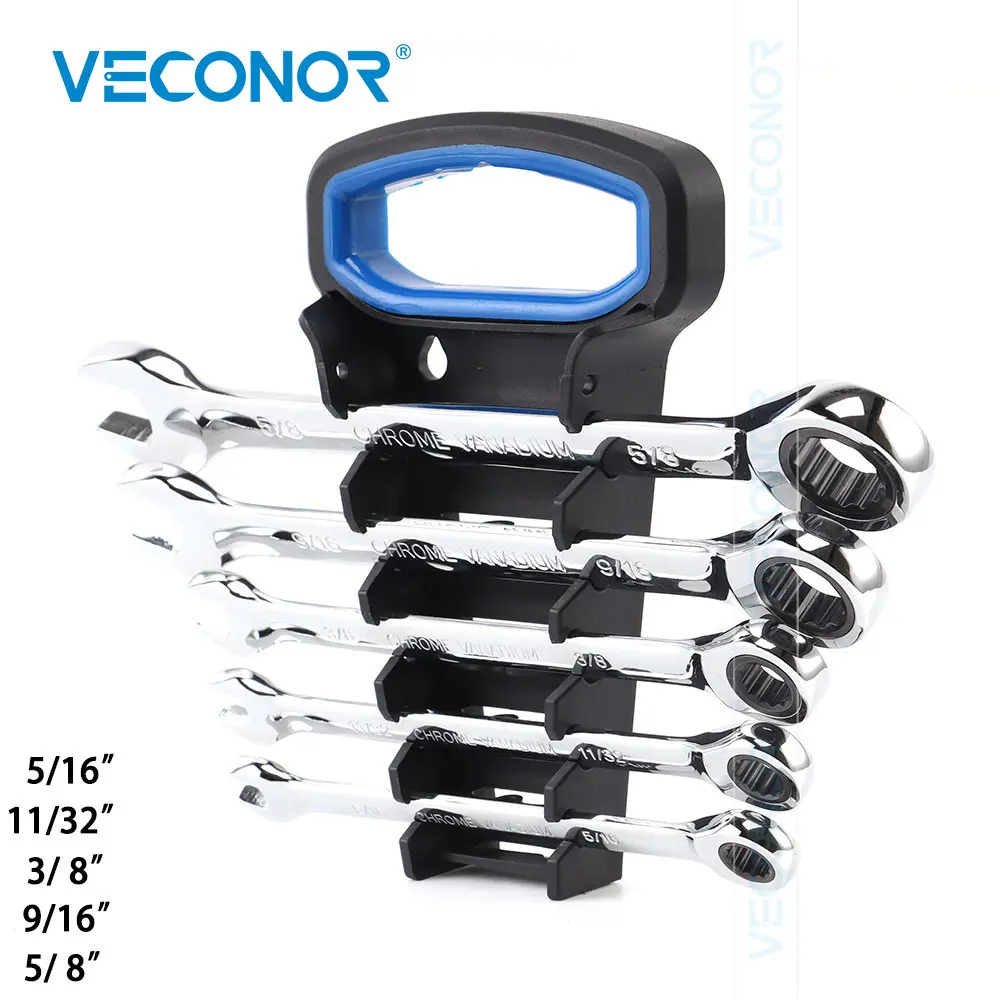 5/16 5/8 Inch Keys 5Pcs Ratchet Wrench Set with Mirror Finish Sae ...