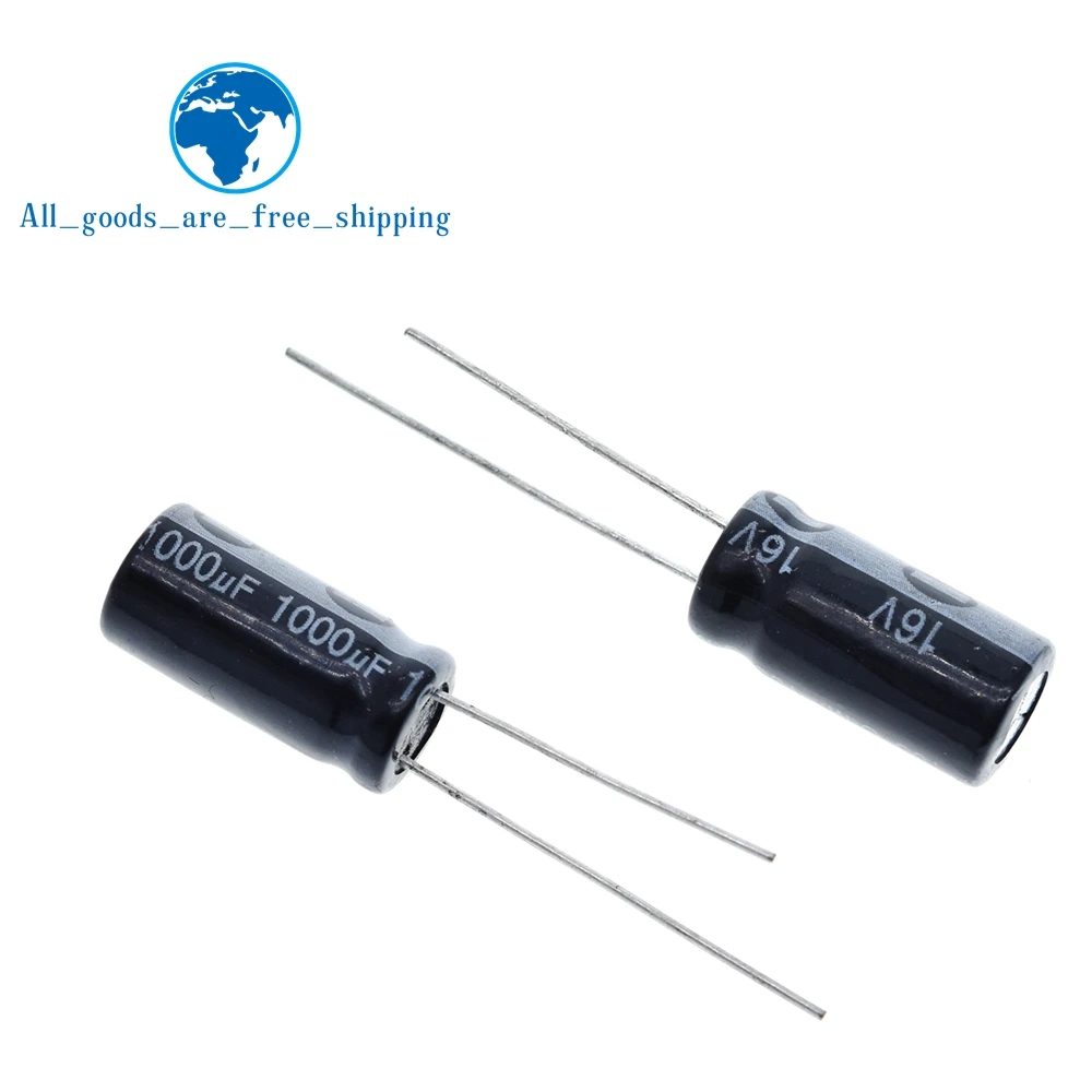 1000 uF 16 V 8*16 DIP aluminum Electrolytic capacitor 100pcs 1000uF 16V ...