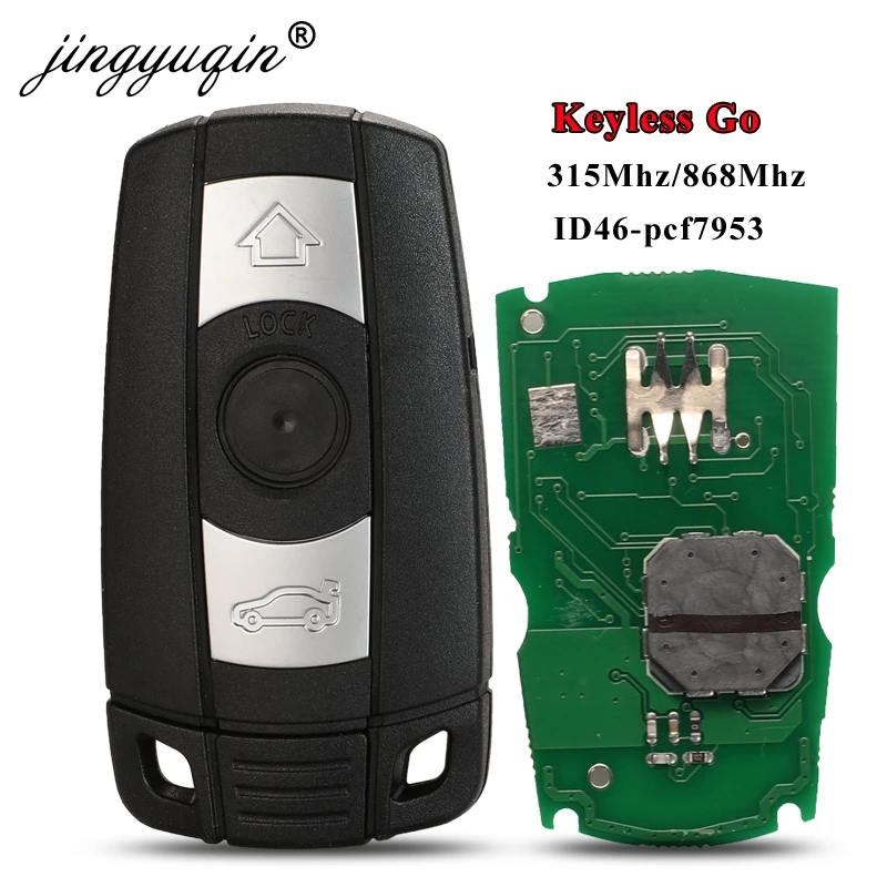 jingyuqin 315/868MHz Keyless Go Remote Smart Key for BMW 3/5 Series ...