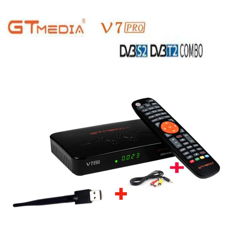 30pcs GTMEDIA V7 Pro DVB S2 H.265 DVB T2 Satellite Receiver Decoder ...