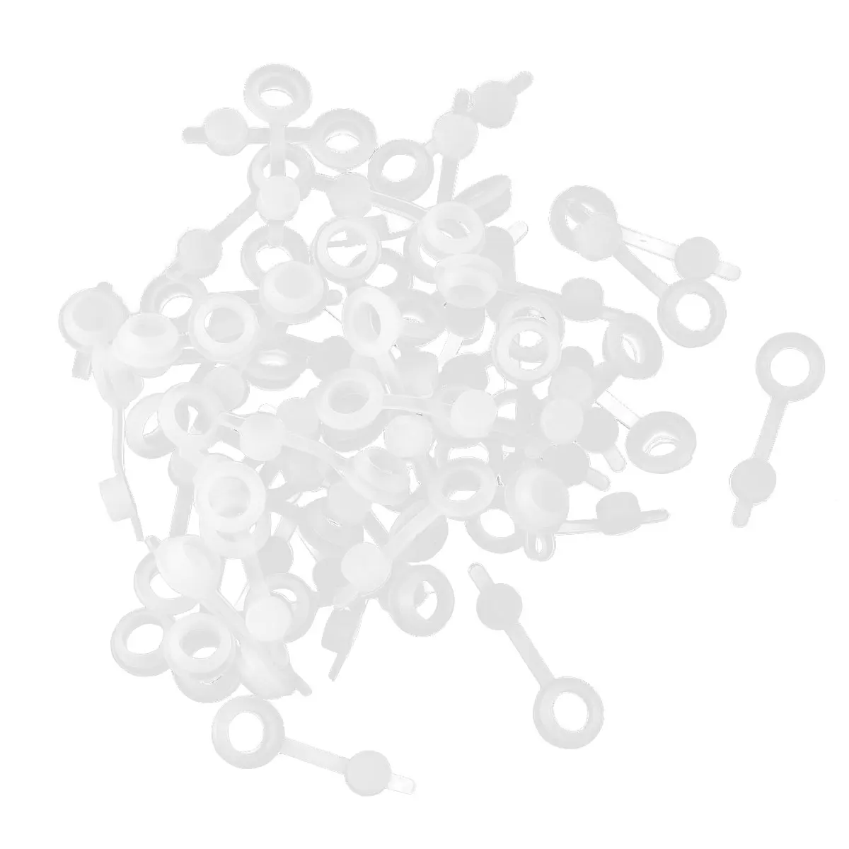 50/100pcs Straw Hole Grommets With Attached Plugs Bottles Mason Jar ...