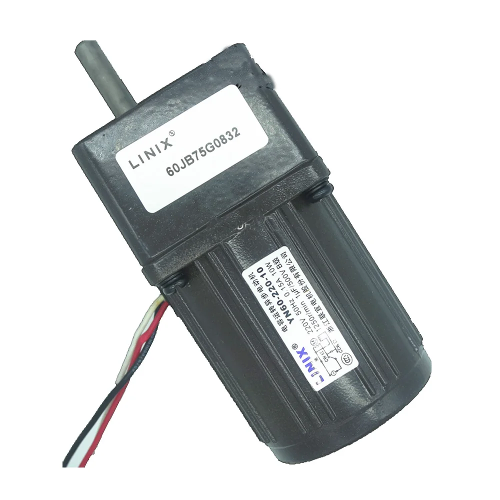 LINIX-AC-fixed-speed-geared-motor-YN60-220-10-reduction-ratio-50 ...