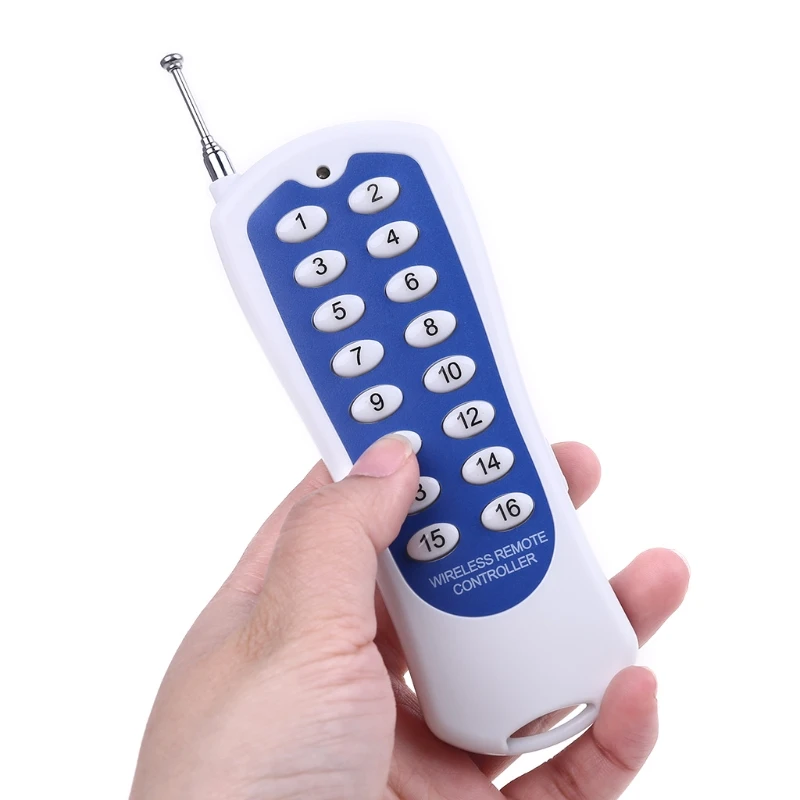 Dc12v-16ch-rf-sem-fio-inteligente-controle-remoto-16-chaves-transmissor ...