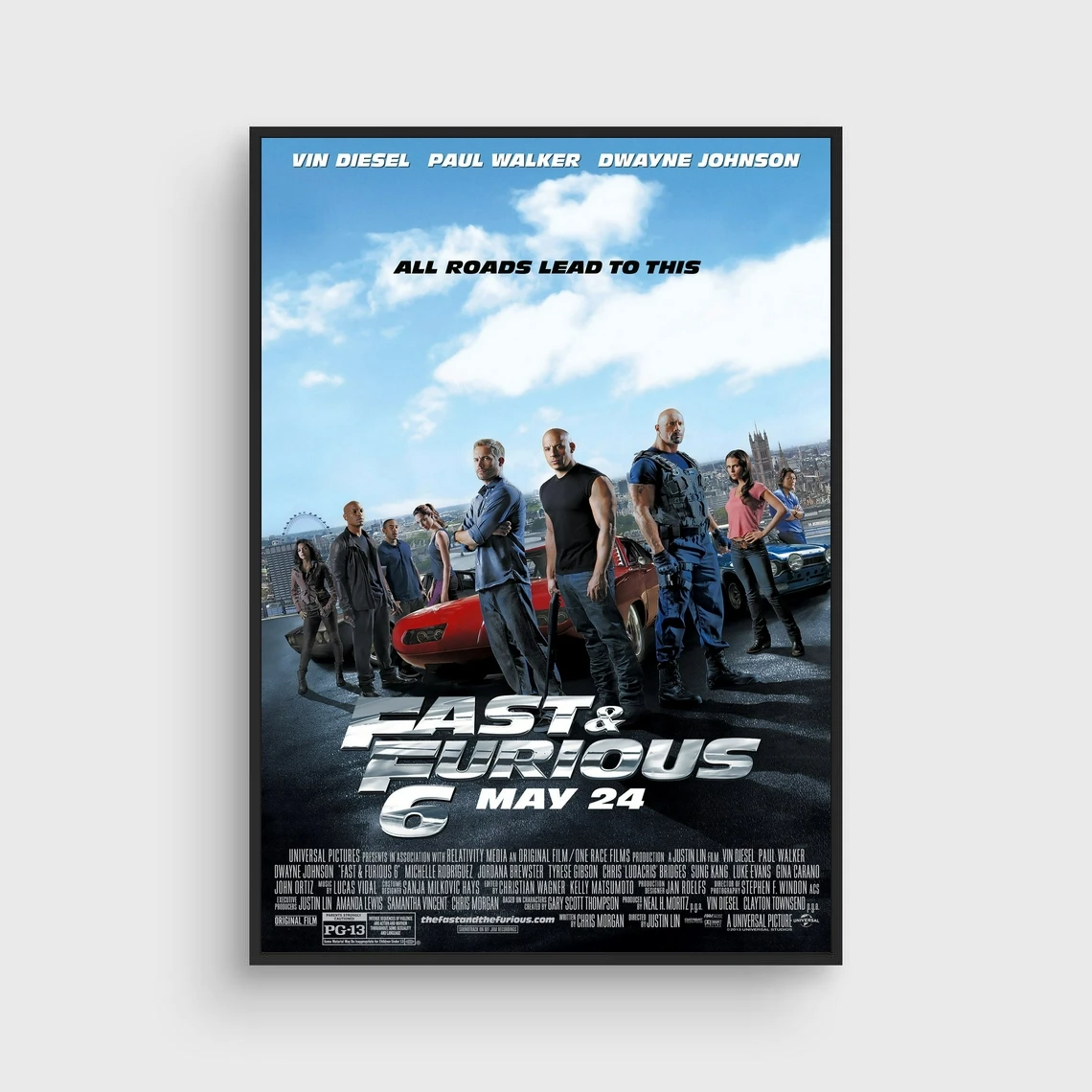 Fast And The Furious 6 Movie Poster