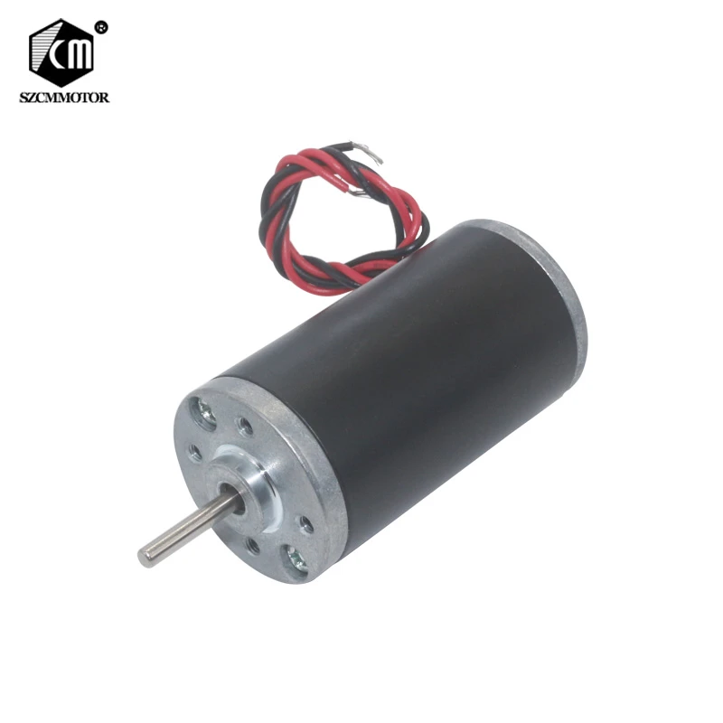 12V 24V 3500RPM 5000RPM 6000RPM 8000RPM 영구 자석 DC 모터 고강도 마이크로 카본 브러시 모터 ...