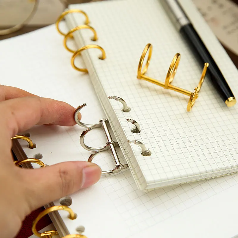 8pcs-High-Quality-Metal-Loose-Leaf-Book-Binder-Rings-20-30mm-Book-Hoops ...