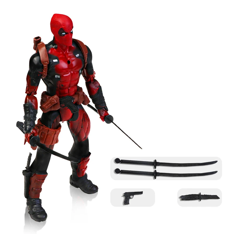 Marvel Avengers Deadpool Figures Joints Movable 6 Inch Model Dolls Pvc ...