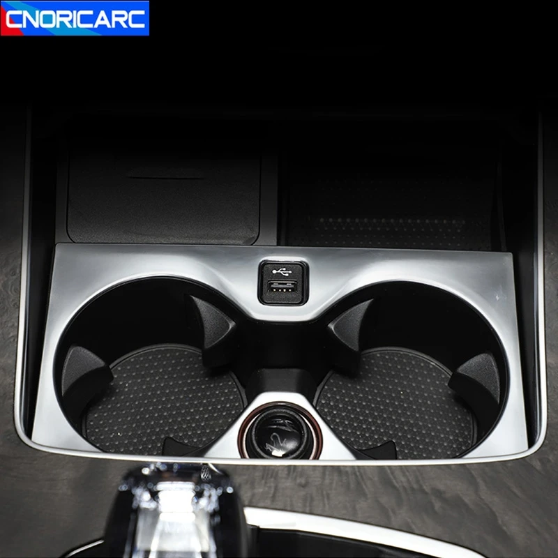 ABS-Car-Styling-Front-Water-Cup-Holder-Frame-Decoration-Cover-Trim-For ...